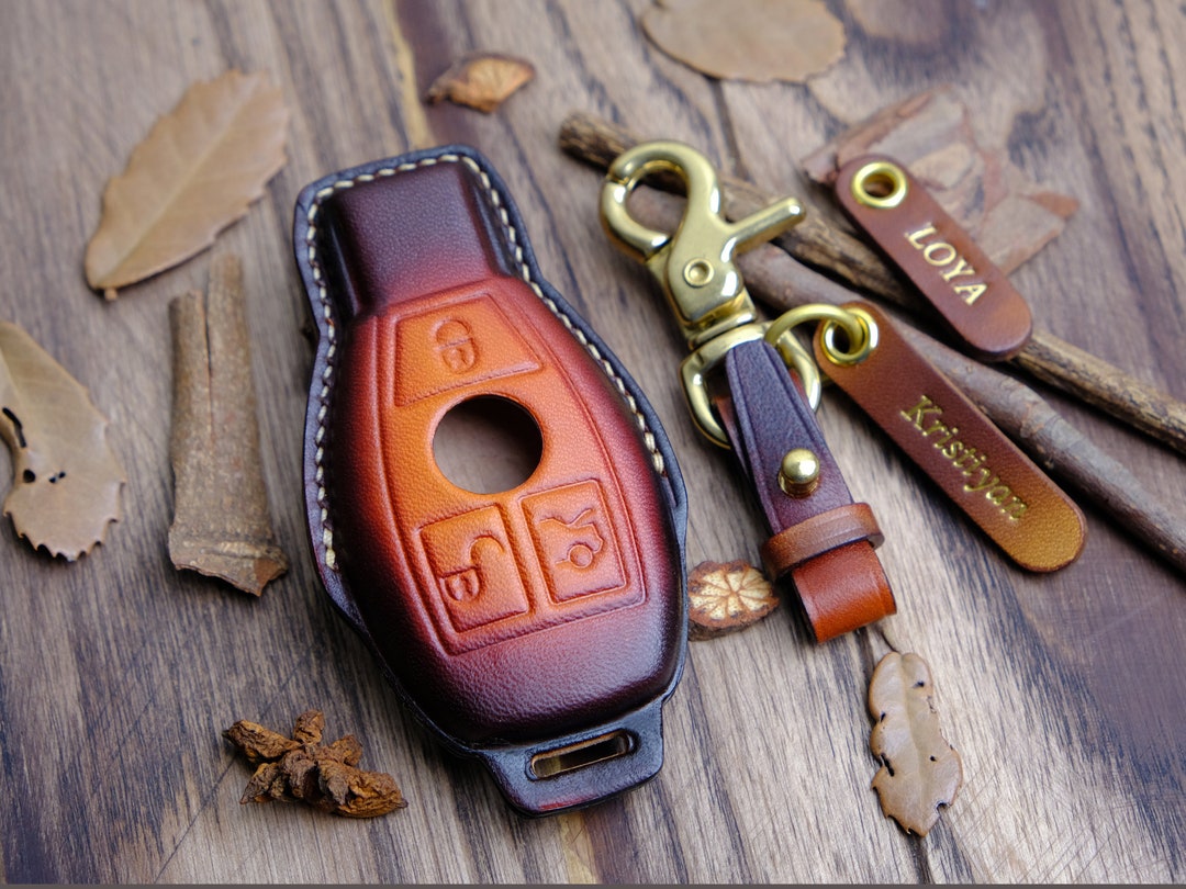 Mercedes GLA Key Fob Cover, Leather Key Case for S-class E-class G ...