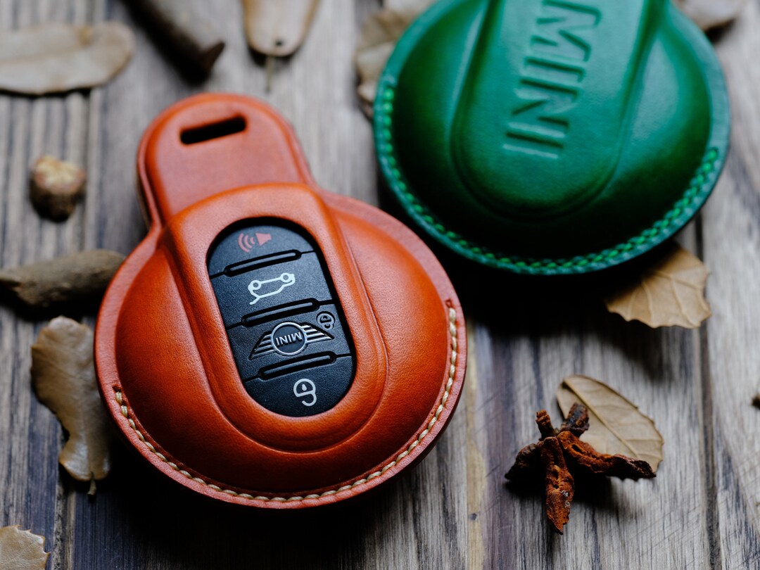 Mini Cooper Key Fob Cover Holder, Handmade Protector Case for Keyless ...