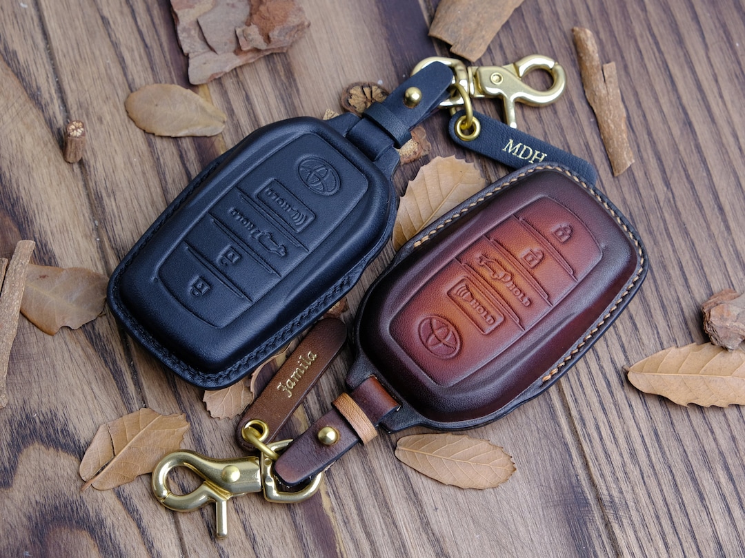 2022 2024 Toyota Corolla Cross Leather Key Fob Cover, Personalized Tags ...