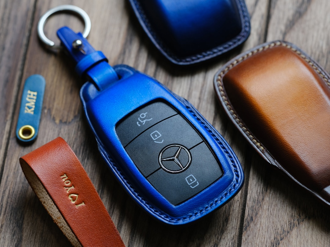 Mercedes Benz Series Leather Car Key Fob Case for Keyless Entry Remote ...