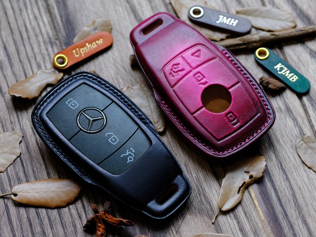 Mercedes Benz Car Key Cover Leather Protector Case for Keyless Remote ...