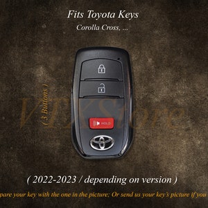 Toyota Land Cruiser Corolla Cross 2022 2023 Leather Key Case, Toyota ...