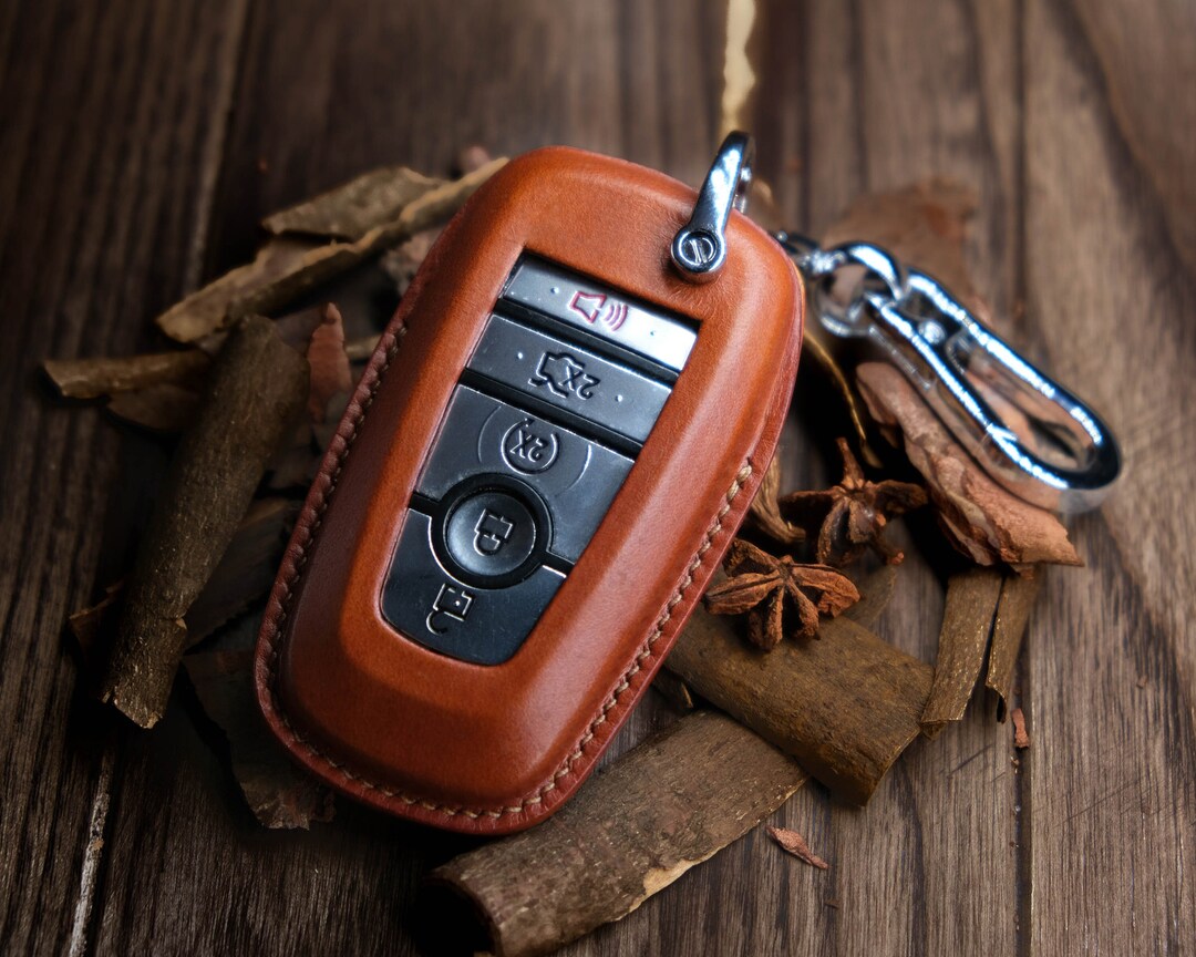 Ford Bronco 2022 2023 Key Fob Cover 5 Buttons, Leather Key Case for ...