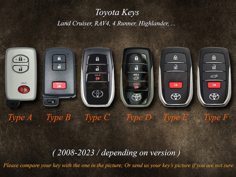 2022 2023 Toyota Land Cruiser Corolla Cross Key Fob Cover Leather Key ...
