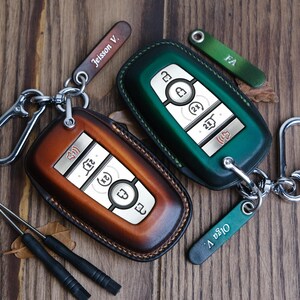 2025 2024 Lincoln Aviator Key Fob Cover - Personalized Leather Key Case ...