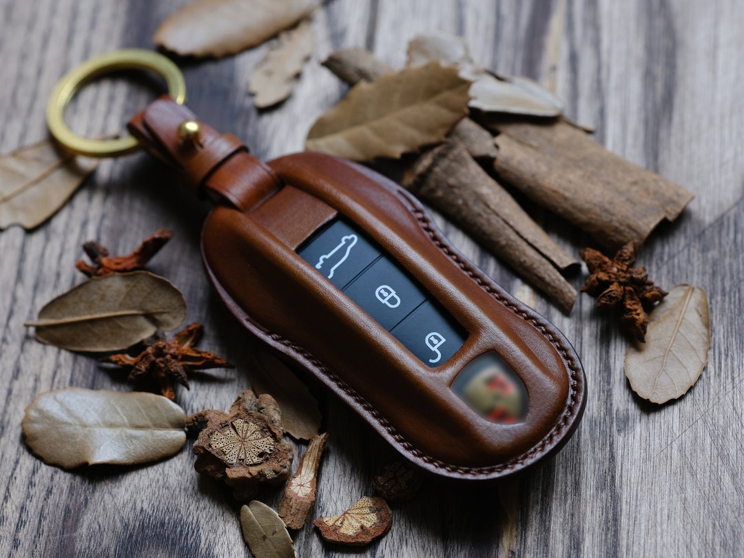 Personalized Leather Key Cover Case for Keyless Remotes Entry Key Fob ...