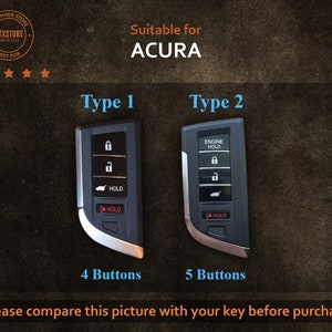 2022-2023 Acura MDX Key Fob Cover, Leather Key Case for Acura MDX ...