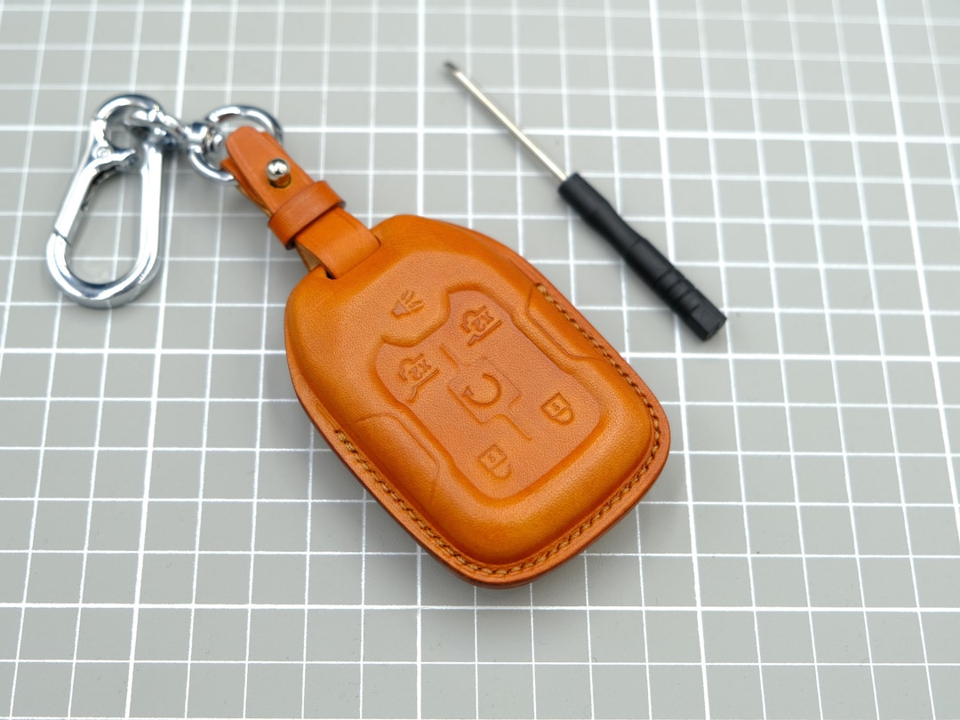GMC Key Fob Cover, Personalized Leather Key Case for GMC, GMC Fob Shell ...