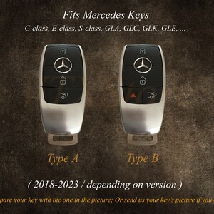 Mercedes Benz GLE Key Case, Luxury Key Fob Cover for Mercedes GLA GLB ...
