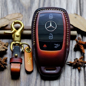 Mercedes Fob Shell, Mercedes Key Fob Cover, Personalized Leather ...
