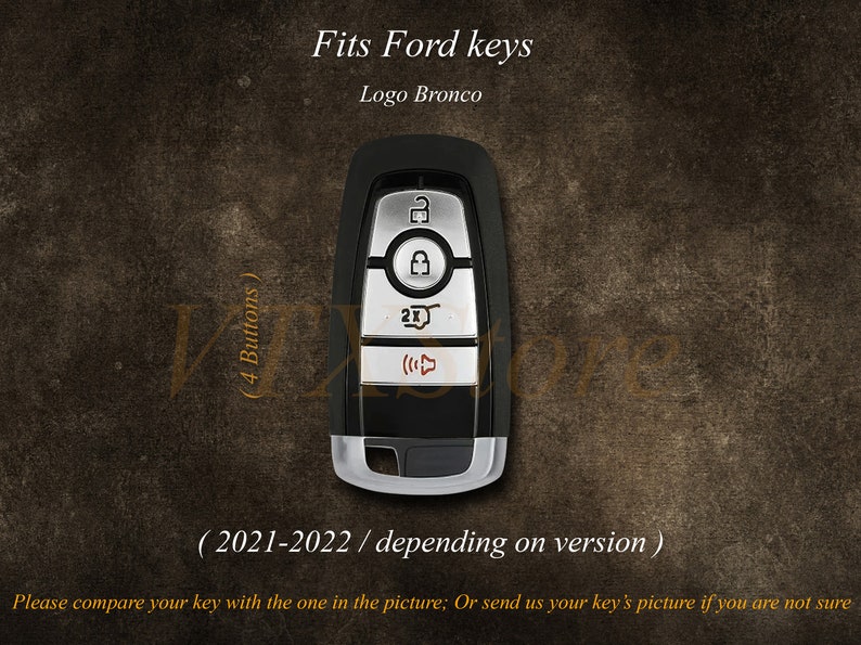 Custom Logo Key Cover for Bronco Ford Bronco Key Fob Keyless - Etsy