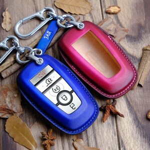 Lincoln Aviator Key Fob Cover Handcraft Leather Key Case for Lincoln ...