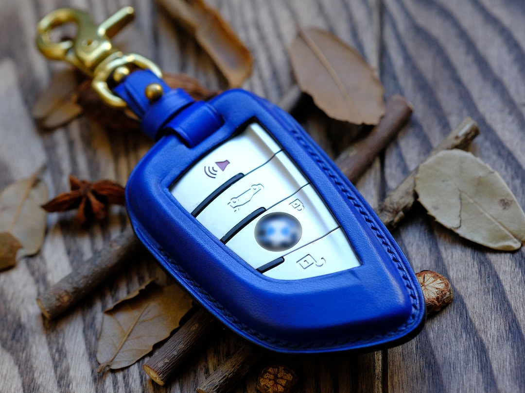 Personalized Key Fob Cover for BMW Keys, Handcraft Leather Key Case for ...