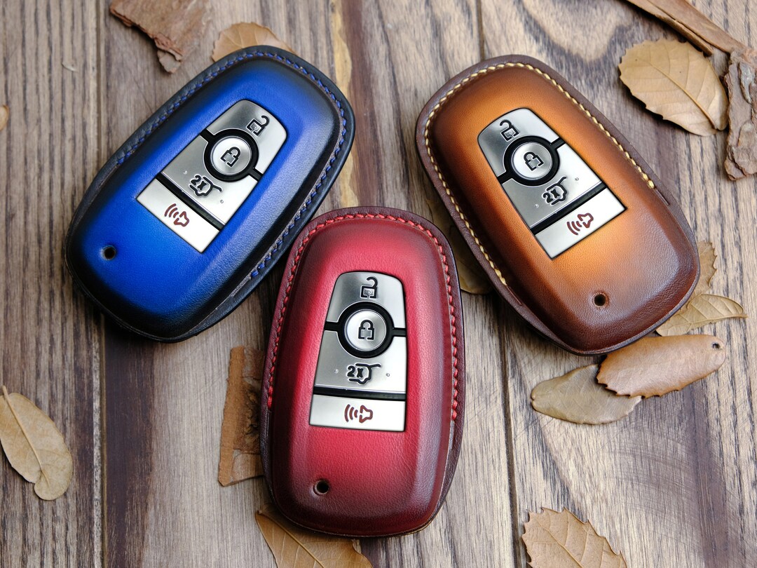 2023 2024 Bronco Sport Key Fob Cover (3 4 5 Buttons), Leather Key Case ...