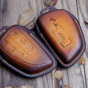 2023-2024 GMC Hummer EV Leather Key Fob Cover, Handmade Key Case ...