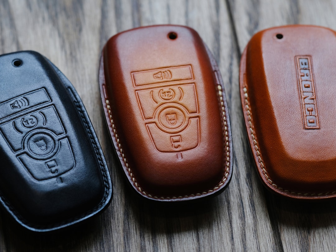 Ford Bronco Fob Shell Key Case Key Fob Cover, Handmade Leather Key Case ...