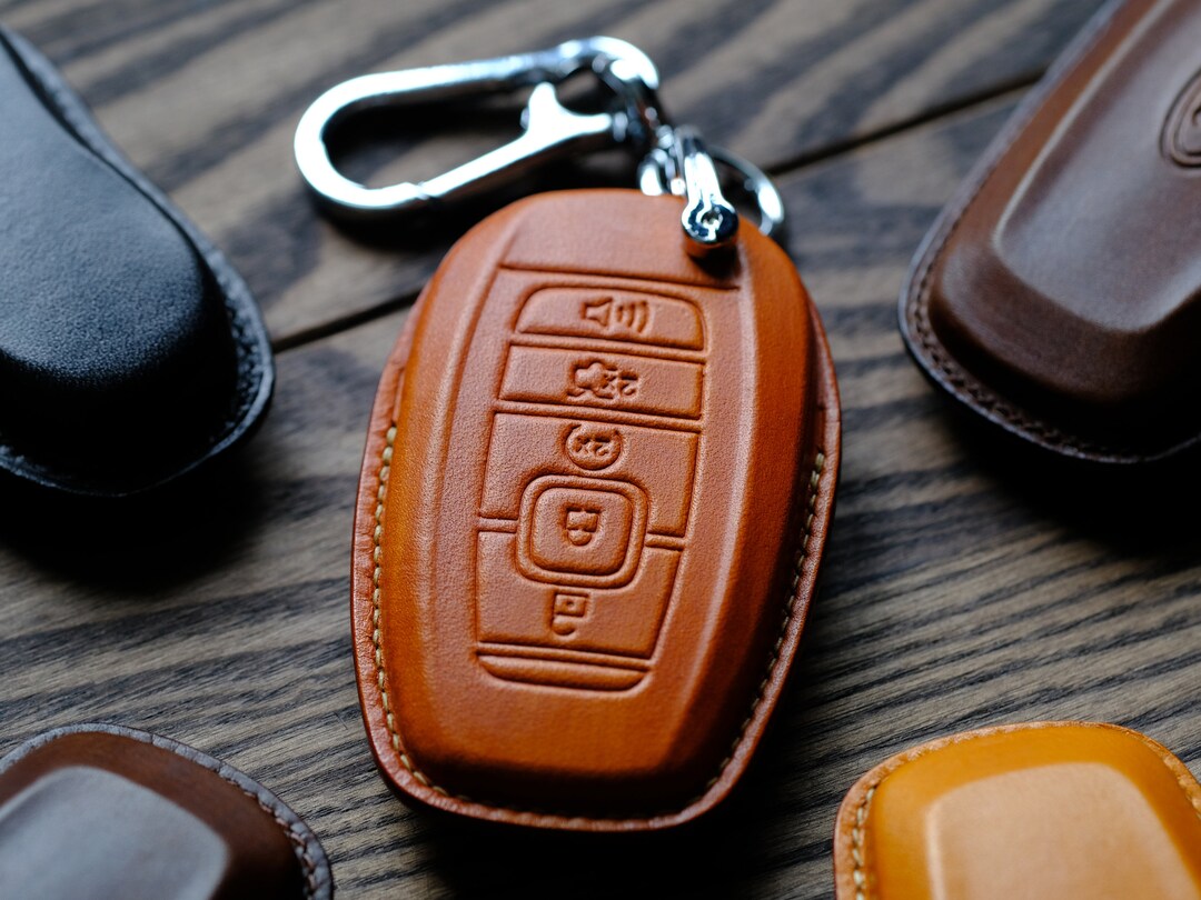 Personalized Leather Key Fob Cover for Lincoln Navigator, Continental ...