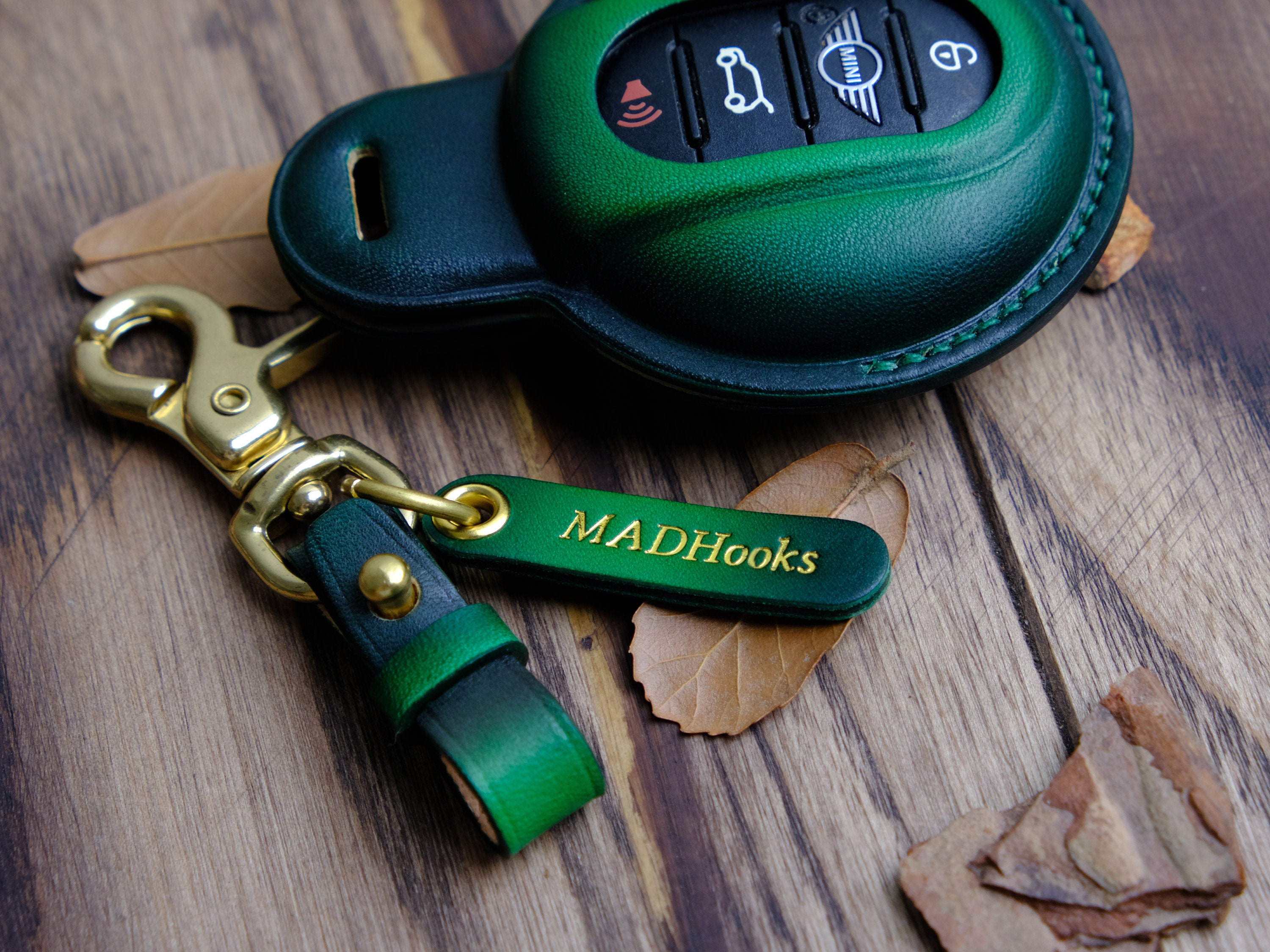 2023 2024 Mini Cooper S JCW Key Fob Cover, Leather Key Case for Keyless ...