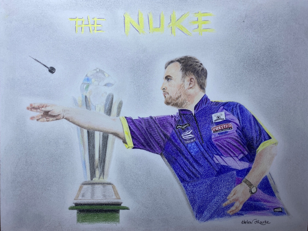 Luke Littler Print, Darts, Luke Littler, Pdc, Premier League Darts ...
