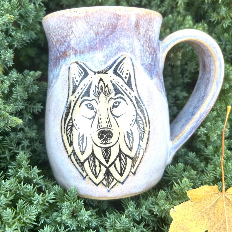 Wolf Coffee Mug - Etsy