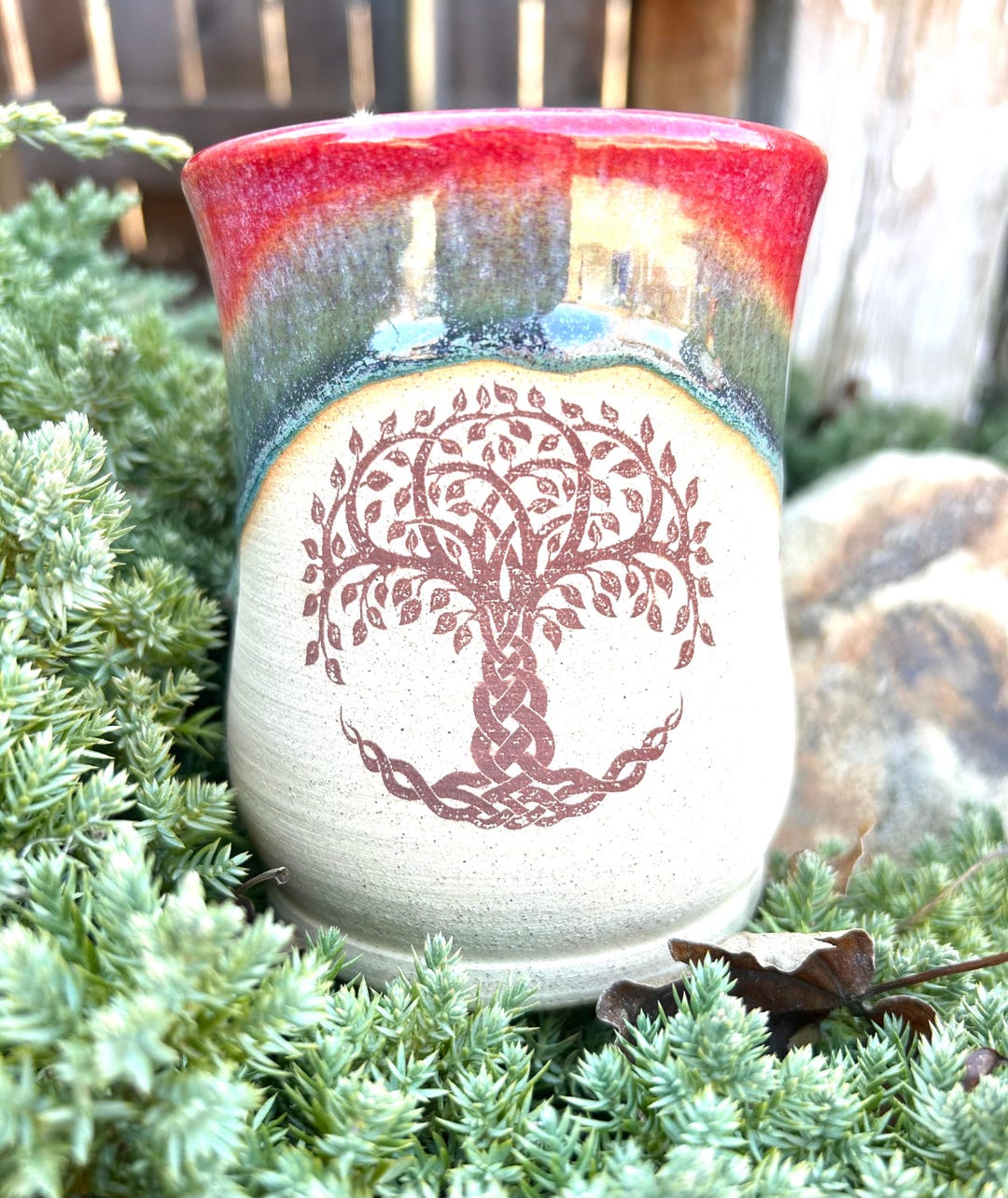 Ceramic Tree of Life Pottery Cup: Scripture Christian Gift - Etsy