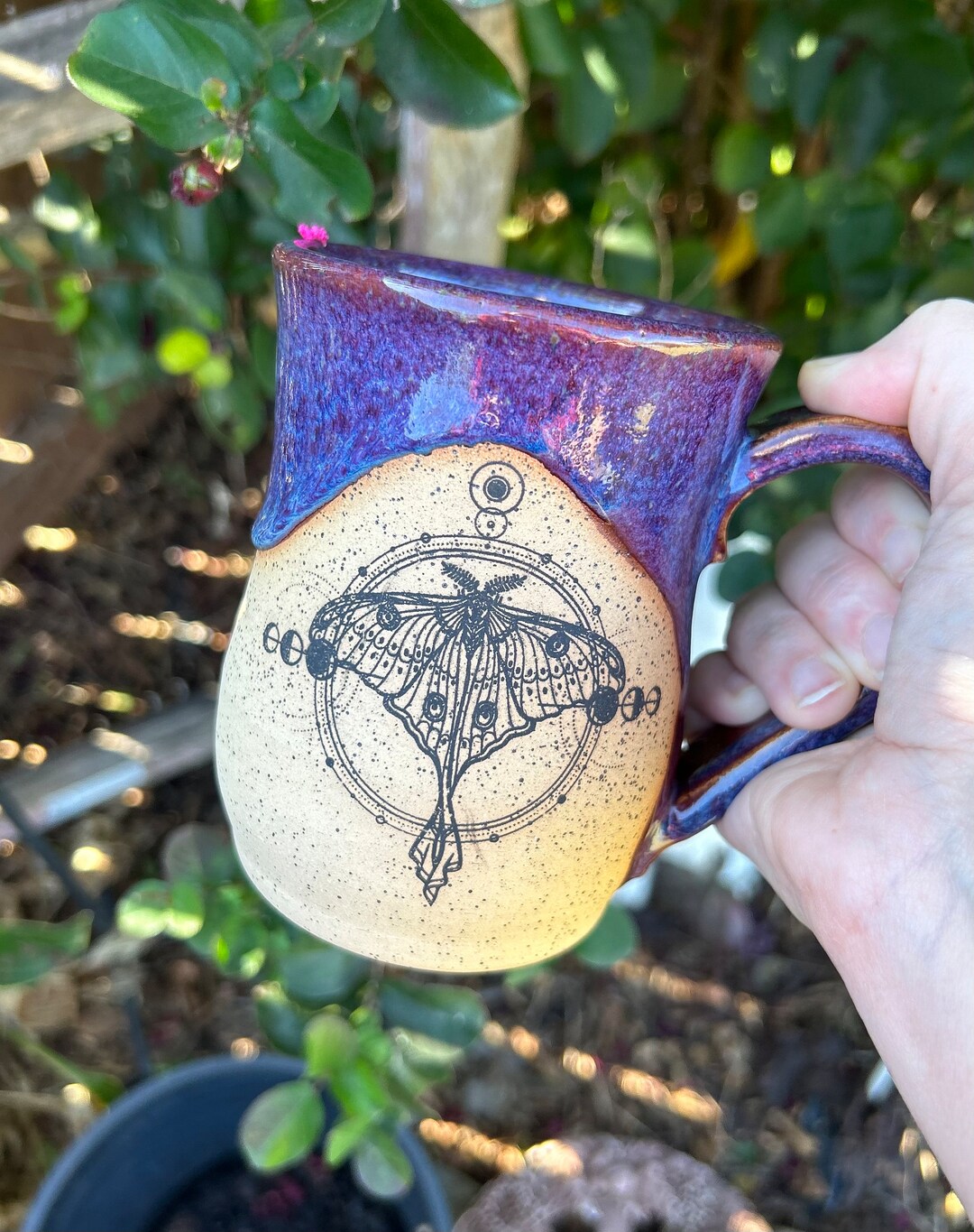 Ready to Ship Luna Moth Mug Luna Moon Moth Mug Cottagecore - Etsy