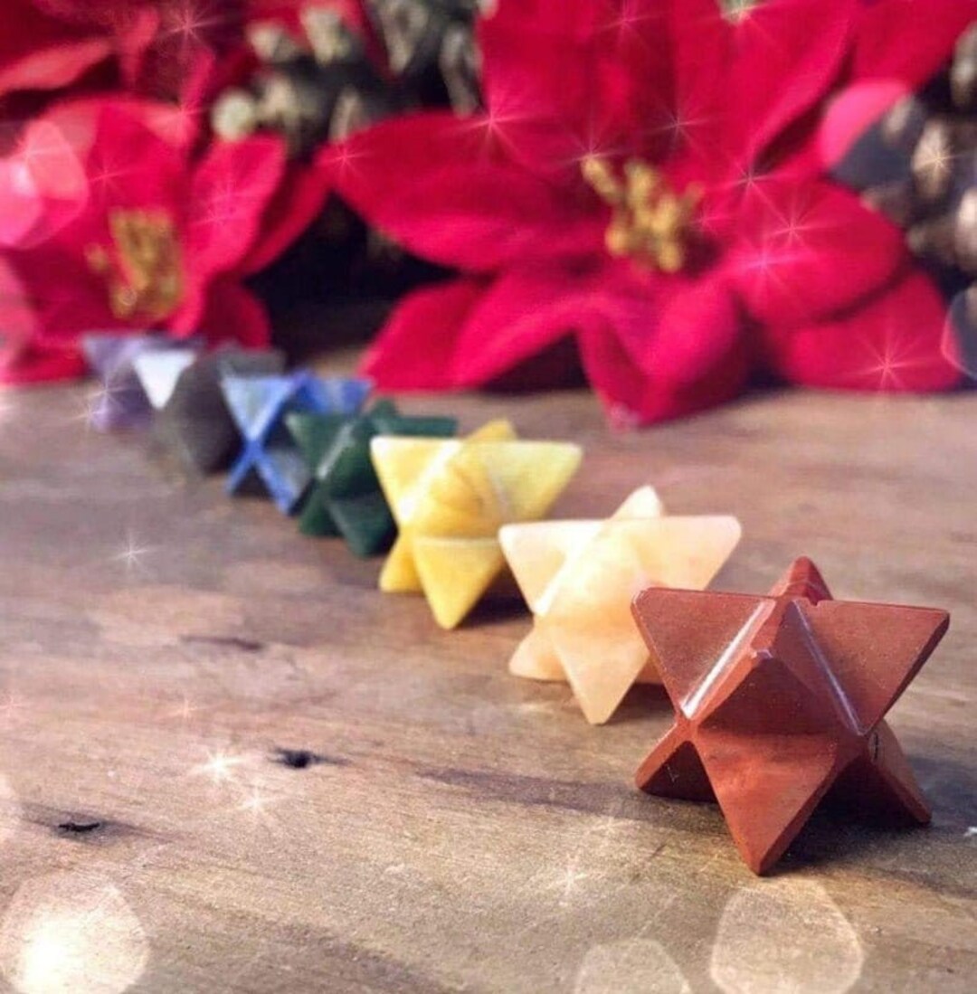 Set of 7 Chakra Merkaba Star Healing Merkaba Star Set of Merkaba Star ...