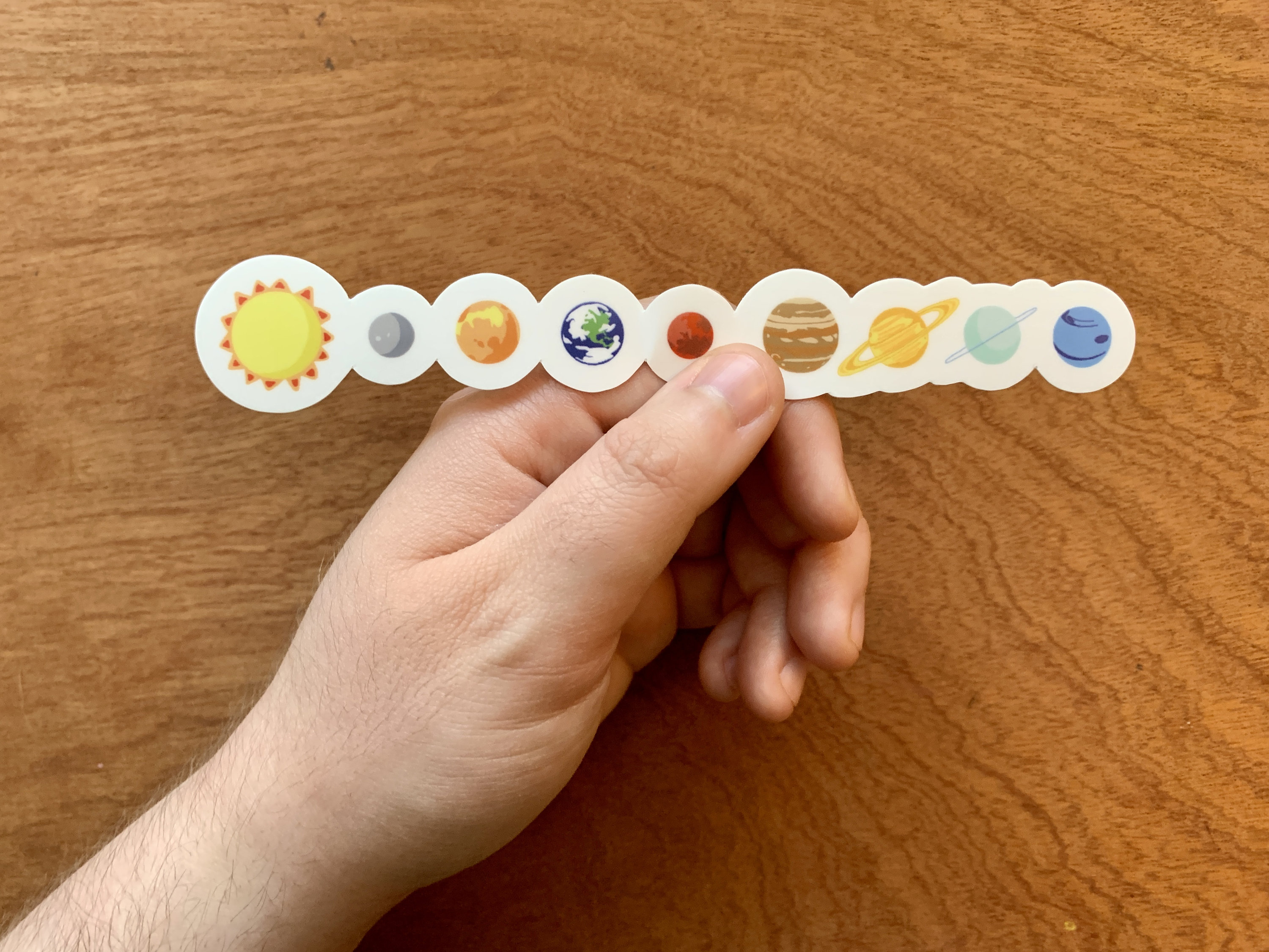 Solar System Sticker, Weatherproof Vinyl - Etsy