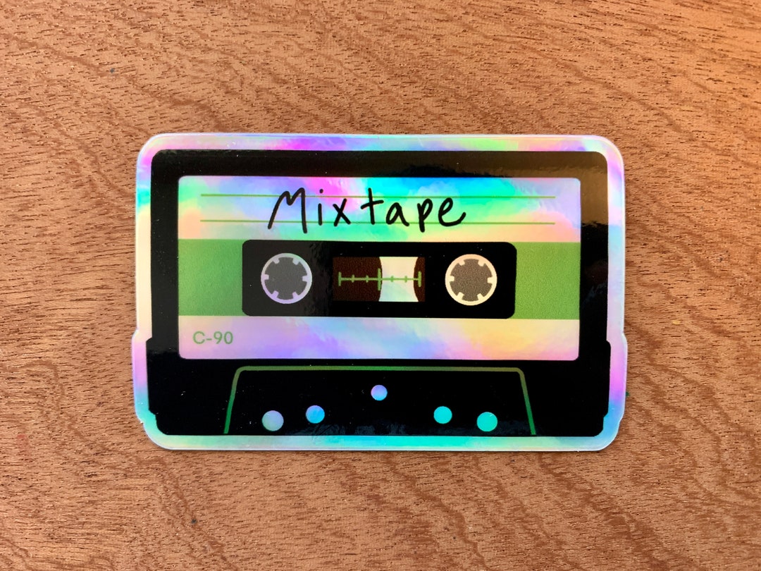 Holographic Cassette Tape Sticker, 1980's Mixtape, Vinyl - Etsy