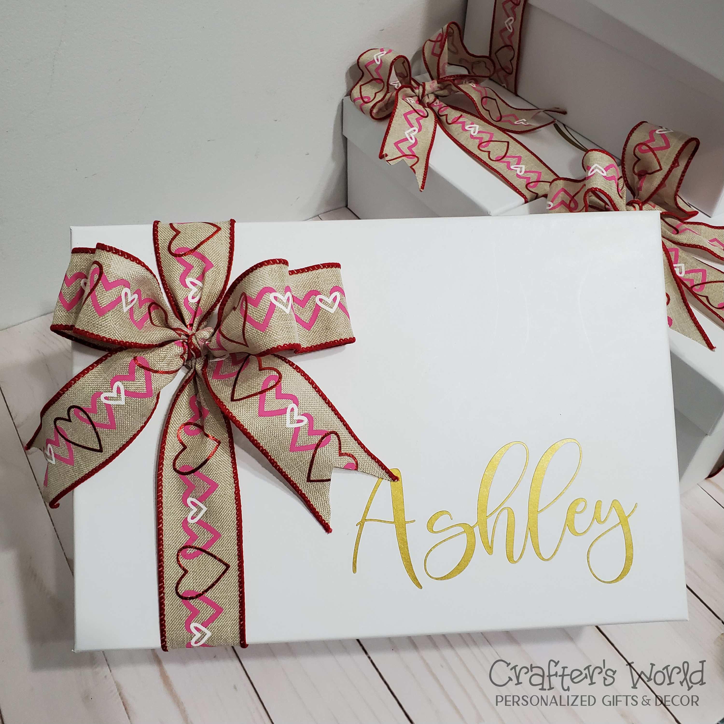 Custom Vinyl Decal Name for Gift Box, Bridesmaid Proposal Gift Box ...