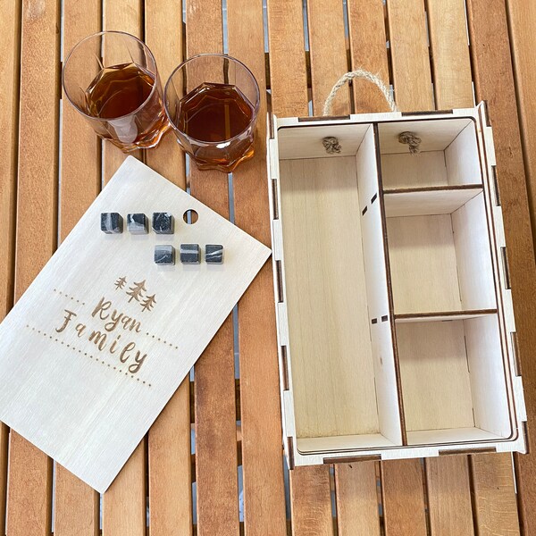 Wooden Whiskey Box - Etsy