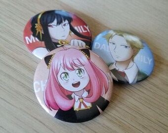 Spy X Family Buttons - Etsy