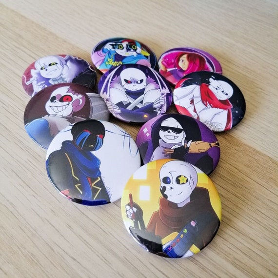 Undertale AU Badges Ink Error Geno Fresh Cross Epic - Etsy New Zealand