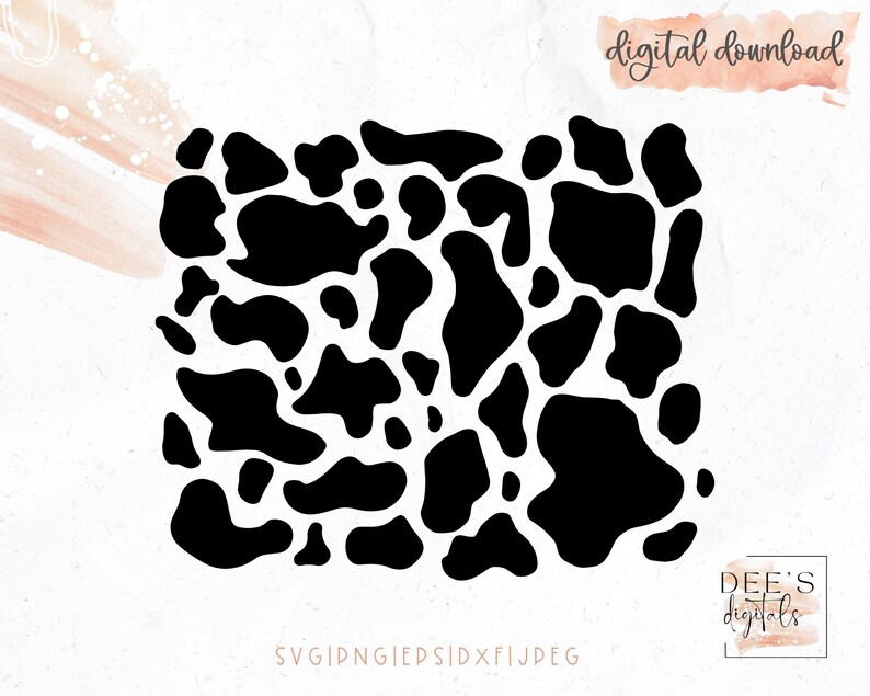 Cow Print Cut File / Animal Print / Farm House / Moo / Svg / Png / Eps ...