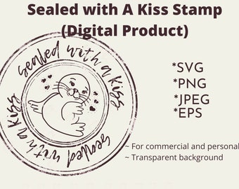 Sealed With a Kiss - Etsy