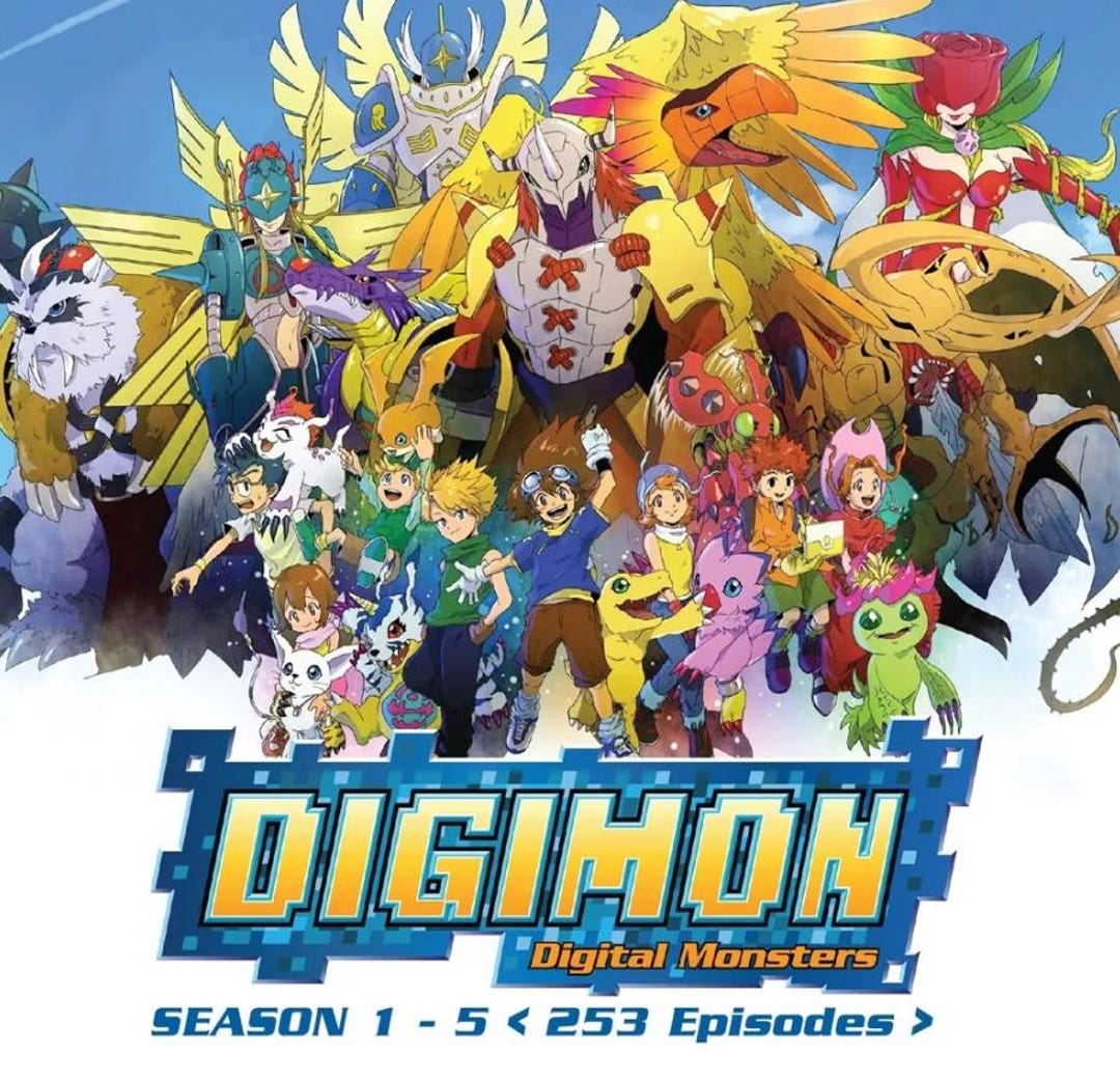 DVD DIGIMON Digital Monsters Season 1-5 Episode 1-253 English Dubbed ...