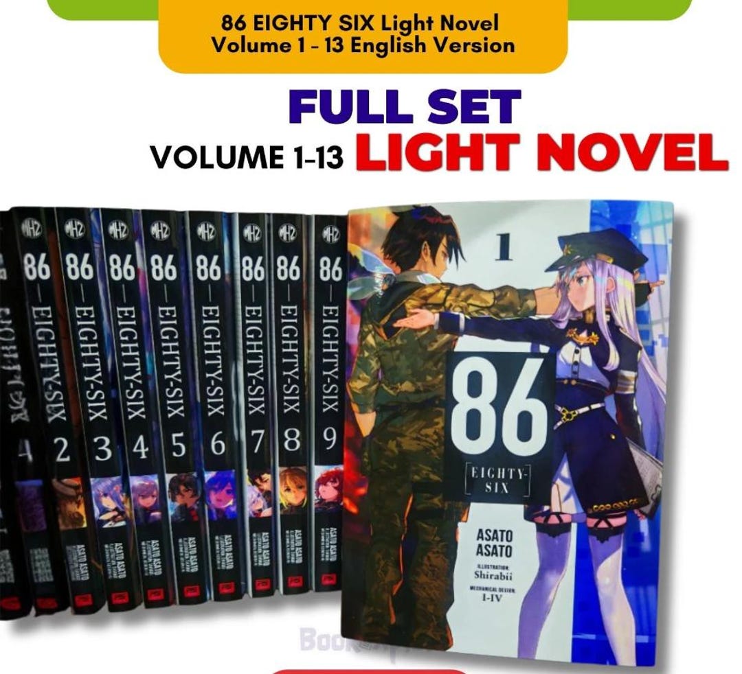 86 EIGHTY-SIX Light Novel Volume 1-13 Full Set - EXPRESS - Etsy
