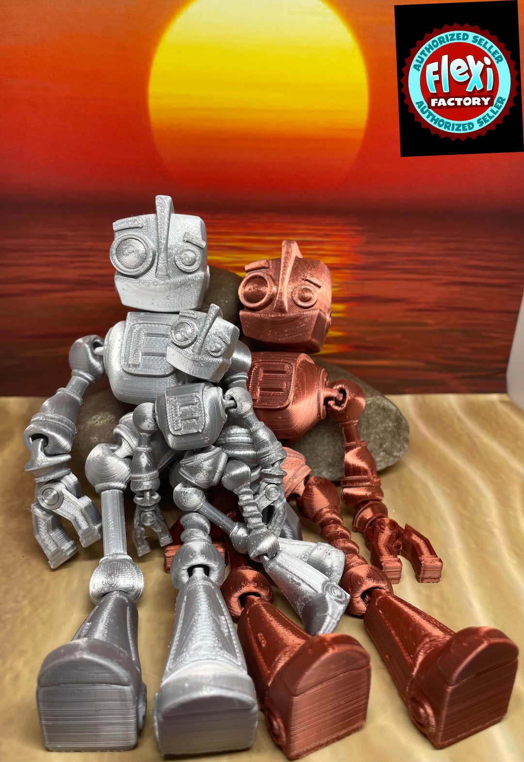 3D Printed Cool Flexi Robot fokobot Fidget Robot 3D - Etsy