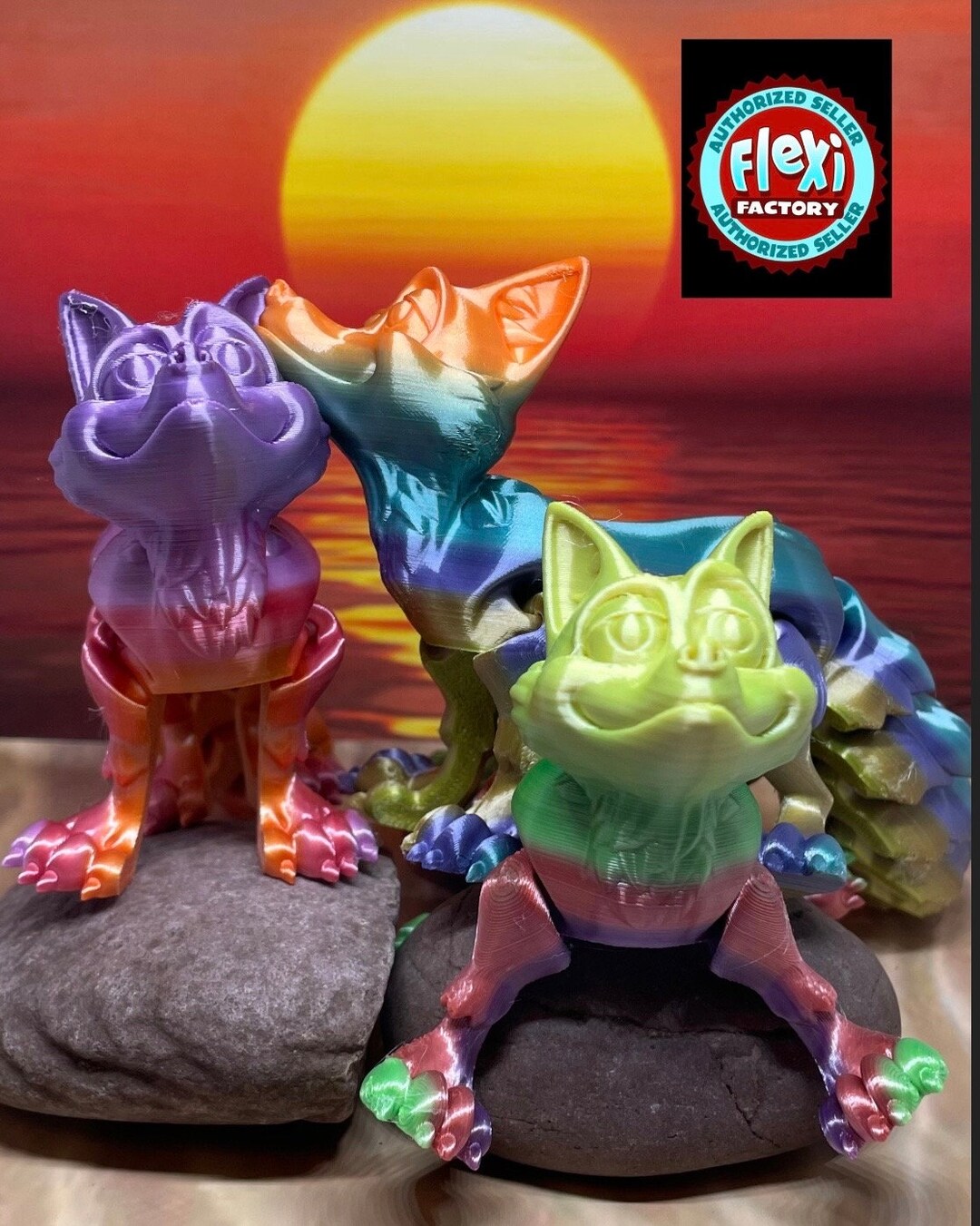 A Cool 3d Printed Fox 3D Printed Fox Fidget Fox 3D Printed Desk Toy - Etsy