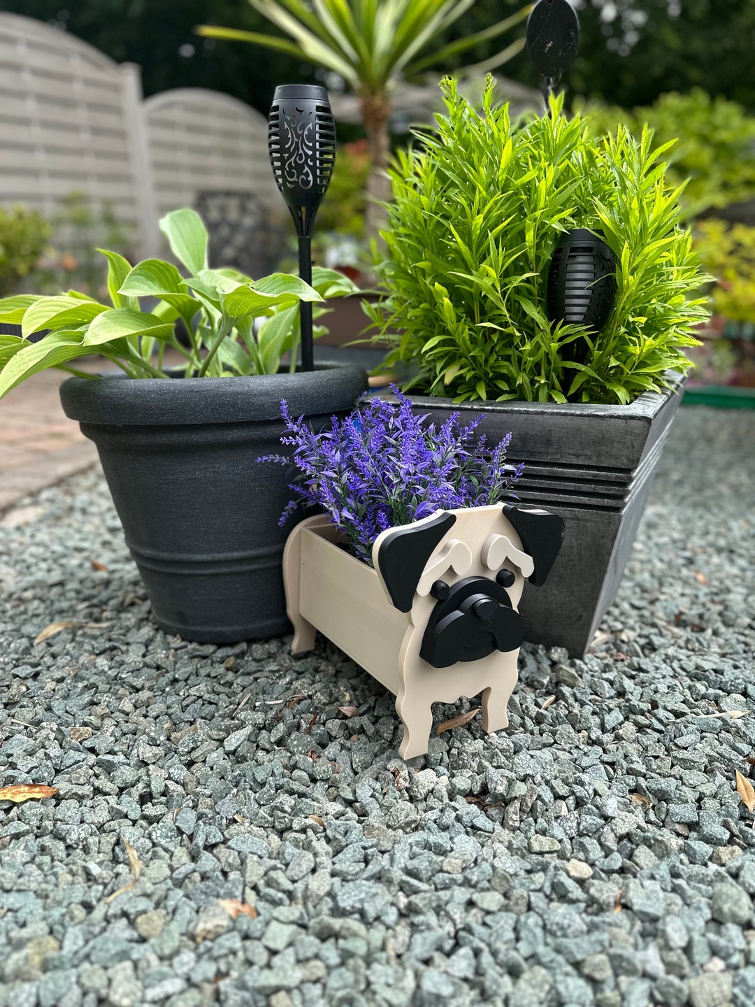 Pug Dog Planter 3D Printed, Pet Planter Birthday Gift Dog Planter - Etsy