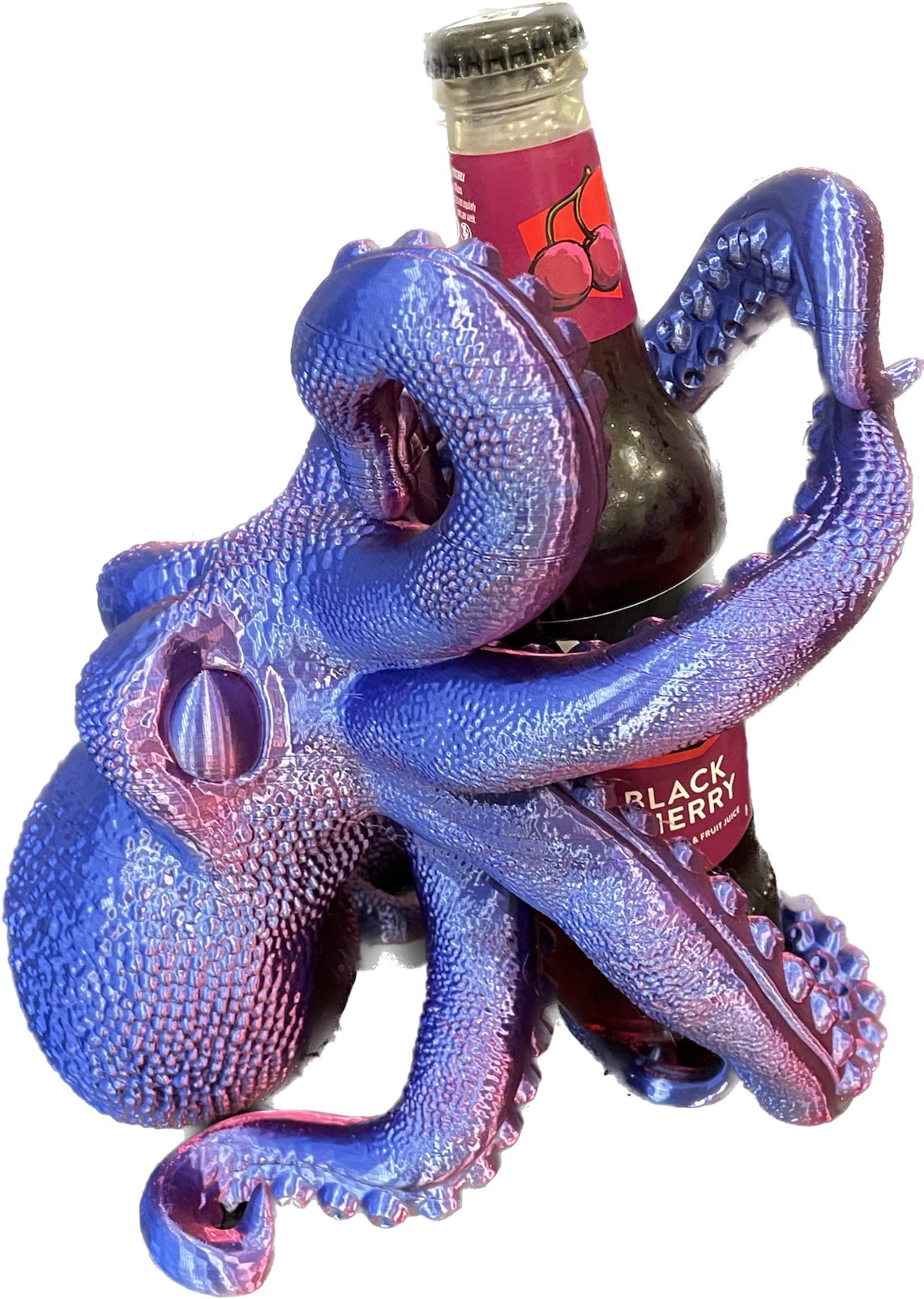 3D Printed Octopus Wine Bottle Holder 3D Printed Desk Toy Articulated ...