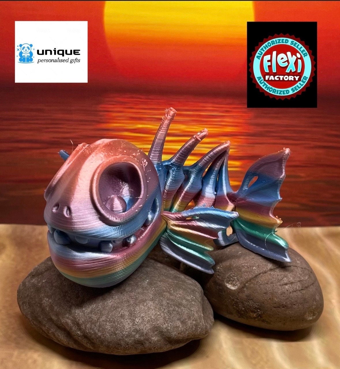 A 3d Printed Flexi Fish 3D Printed Fish Fidget Fish 3D Printed Desk Toy ...