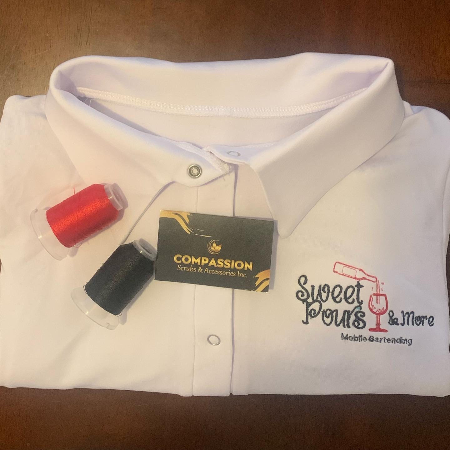 Custom Embroidered Polo Shirt With Your Business Logo. Uniforms, Names ...
