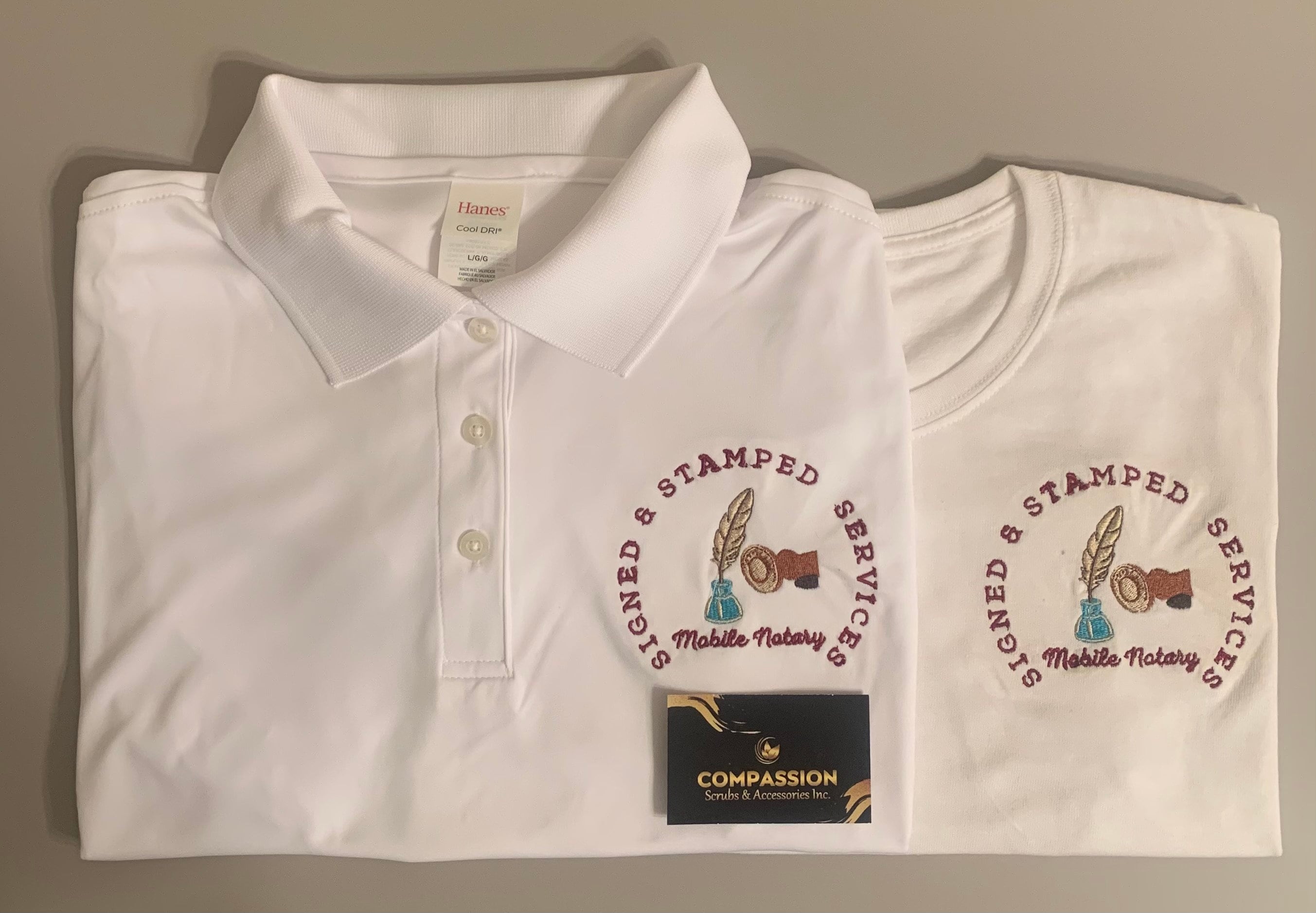 Custom Embroidered Polo Shirt With Your Business Logo. Uniforms, Names ...