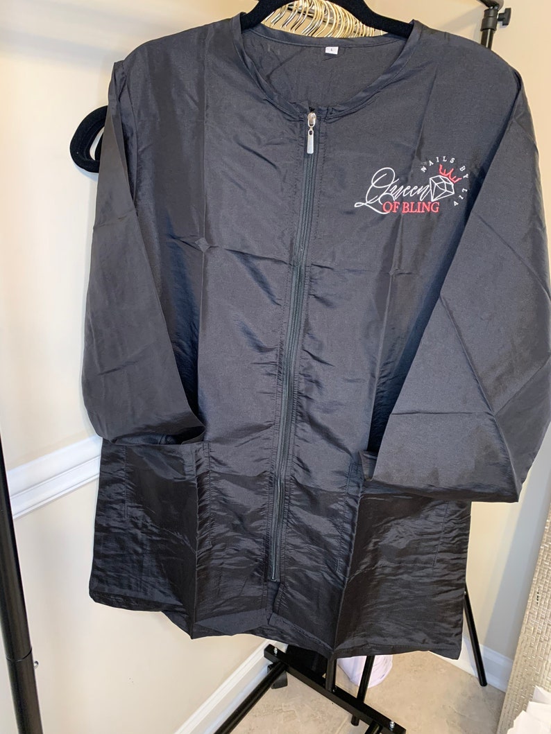 Salon/ Barber Jacket With Custom Name Or/ Logo Embroidery - Etsy