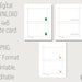 Christmas Note Printable 4x6 Note Card PDF Index Card Paper Note Cards ...