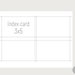 Printable 3x5 Index Card. Digital Index Card. Printable Note Cards ...