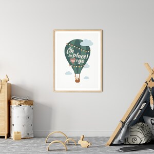 Oh the Places You 'll Go Printable Wall Art Digital | Etsy