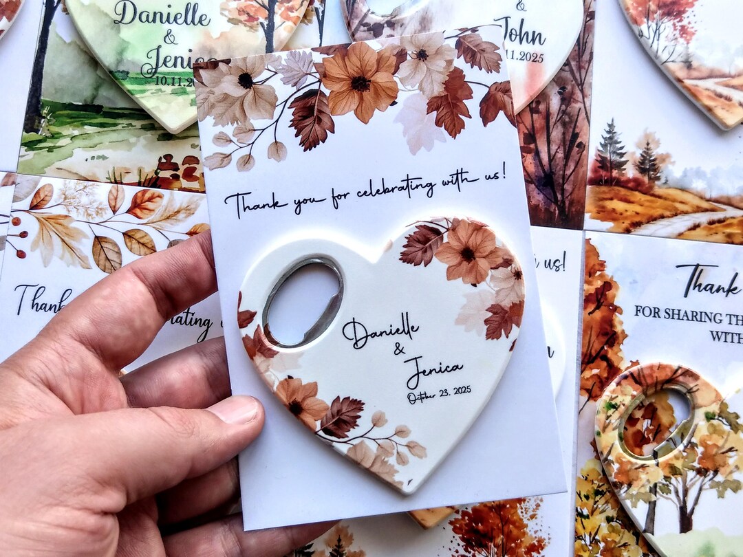 Fall Wedding Favors , Fall Magnets , Autumn Wedding Favors ...