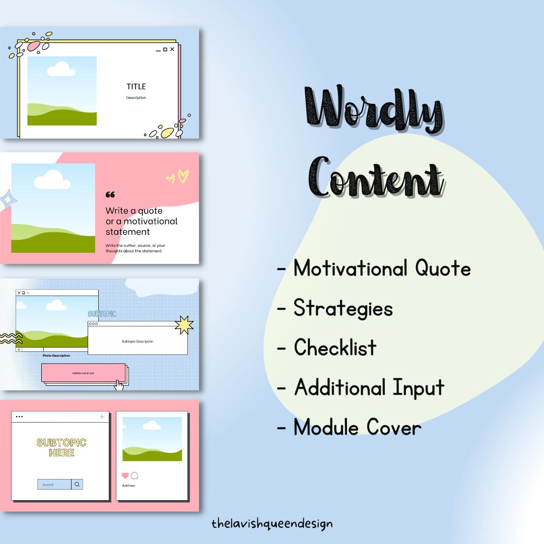 Minimal Pastel Presentation Template: 35 Canva Slide Decks (editable ...